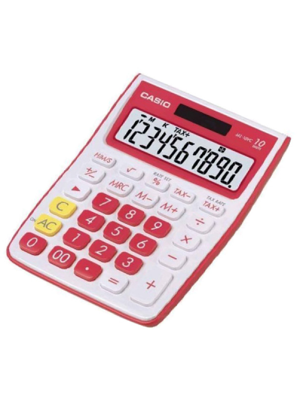 MS-10VC-RD-S-DH CALCULADORA DE MESA COMPACTA 10 DIG ROJA